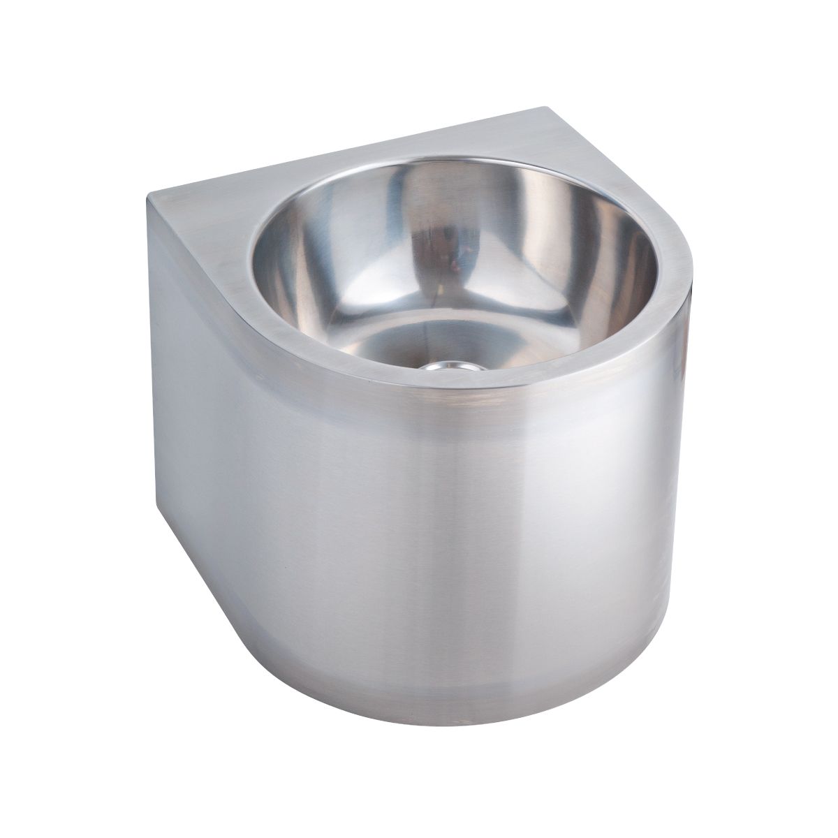3monkeez HBRS Round Hand Basin with 300mm Shroud - Flatpack Stainless
